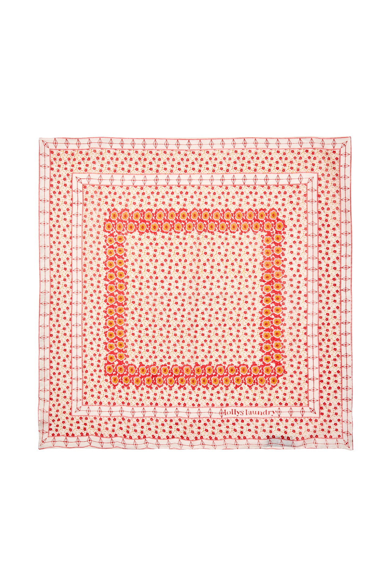 CallaLL scarf – floral cotton scarf in red | Lollys Laundry