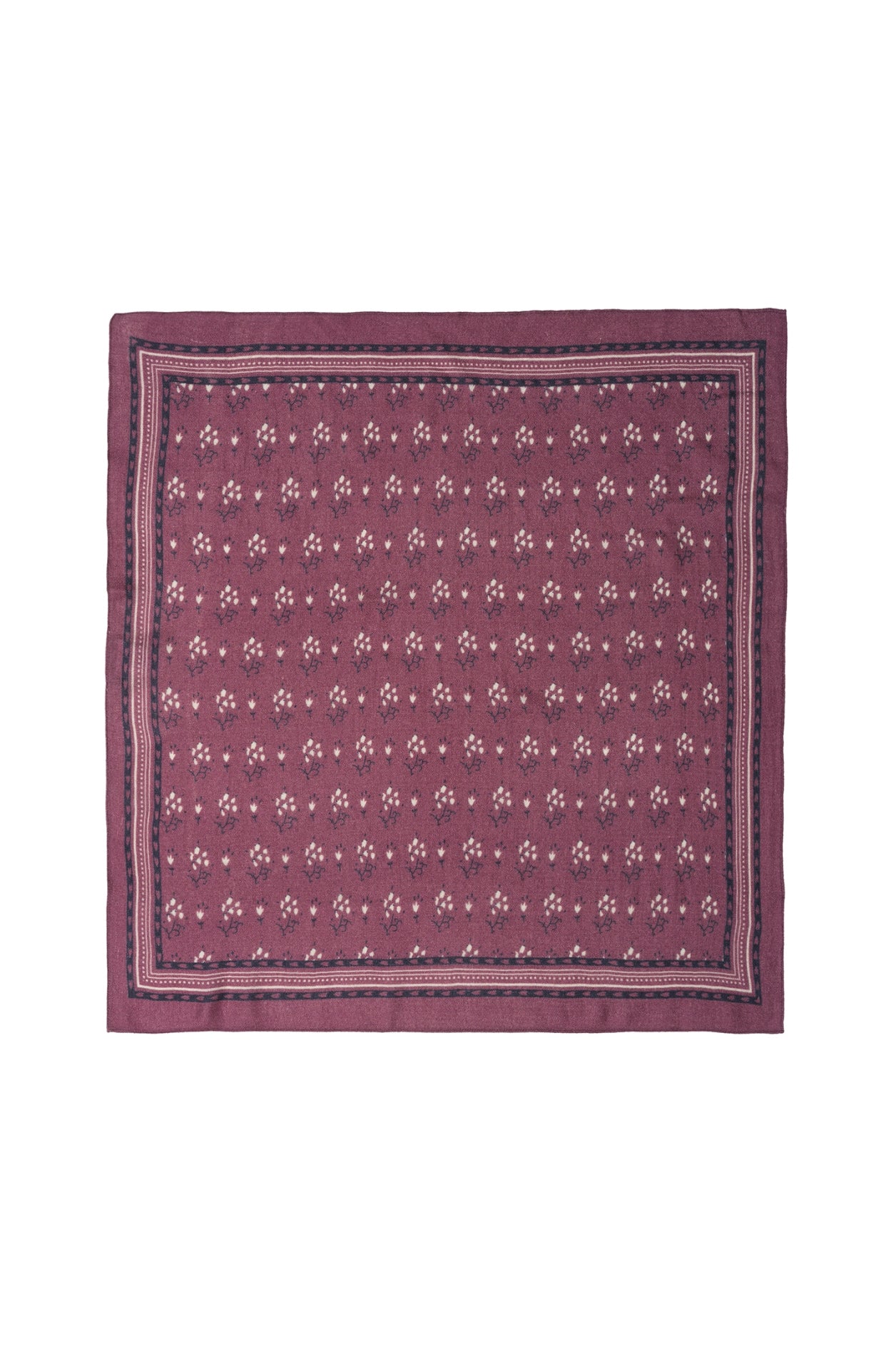MaseLL Scarf – Wool And Silk Scarf In Dark Lavender | Lollys Laundry