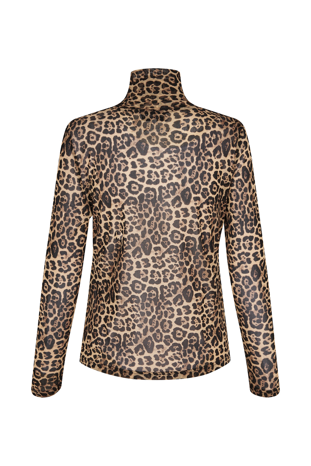 OrieLL Turtleneck Blouse - Leopard Print